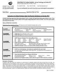 Universal Nuclear Stress Test Instructions - Cardiovascular ...