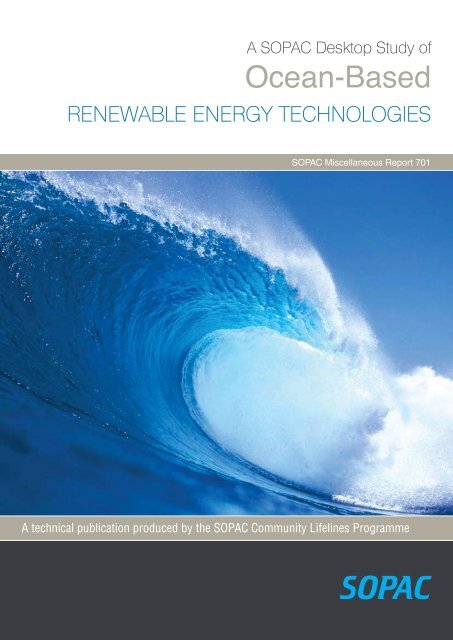 A SOPAC desktop study of ocean-based ... - Up To - SOPAC