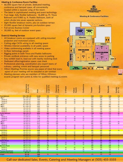 Please click here to view our meeting space - Buffalo Thunder ...