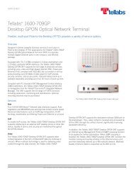 Tellabs 1600-612 Single Family Unit (SFU) ONT - MoCA