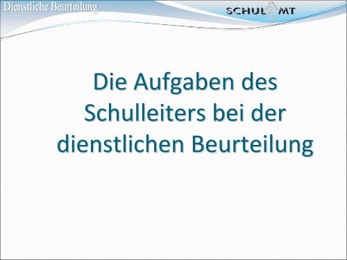 Aufgaben Des Schulleiters