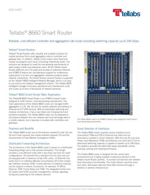 Tellabs 8660 Smart Router