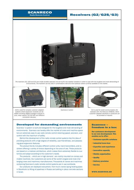 SCaNRECO Receivers (G2/G2S/G3) - Industrial Radio Remote ...