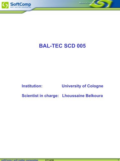 BAL-TEC SCD 005 - softComp