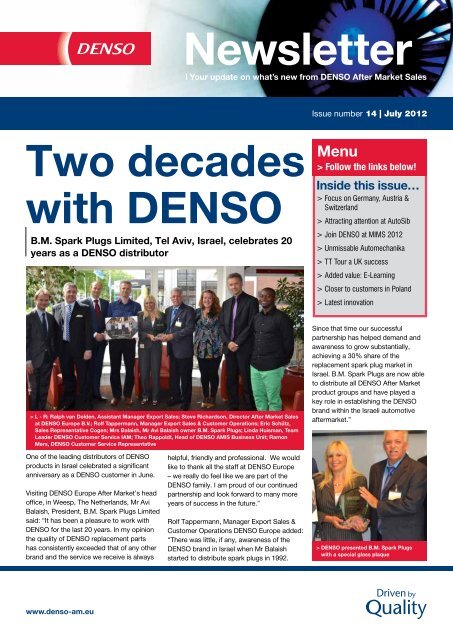 Newsletter - Denso-am.eu