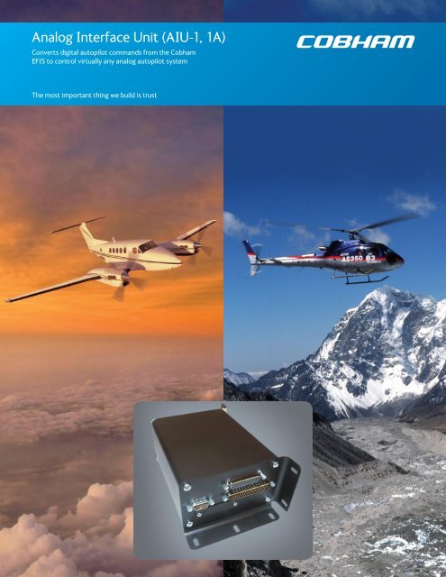 Analog Interface Unit (AIU-1, 1A) - S-TEC Corporation