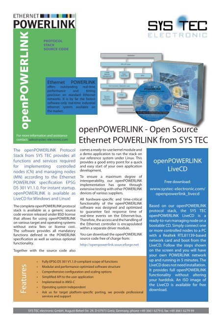 ETHERNET Powerlink Source Code - Phytec