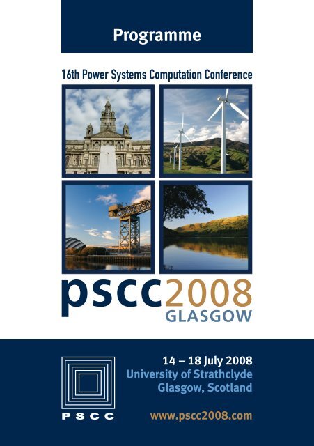 Conference Programme PSCC 2008, Glasgow