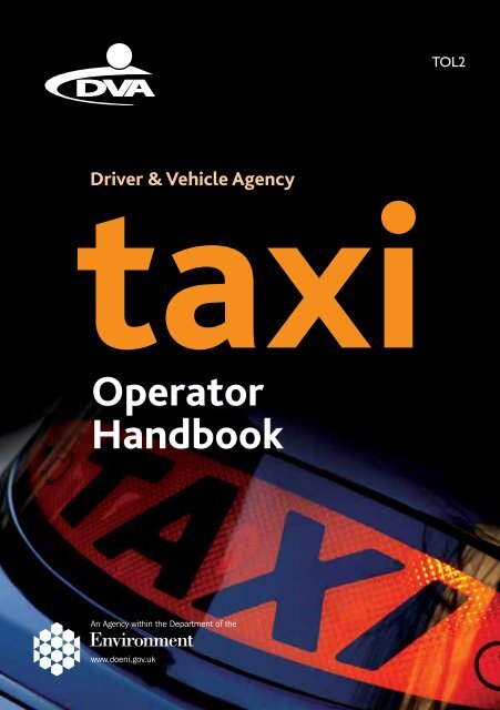 Taxi Operator handbook TOL2 - Driver and Vehicle Agency