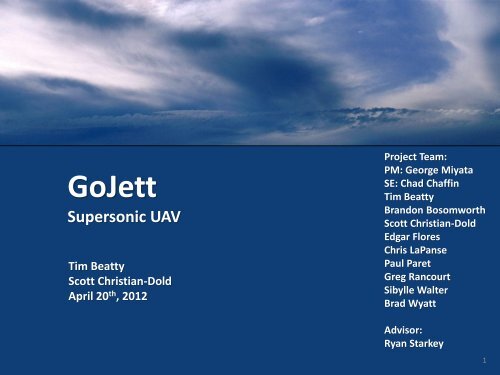 PROJECT FENIX Preliminary Design Review