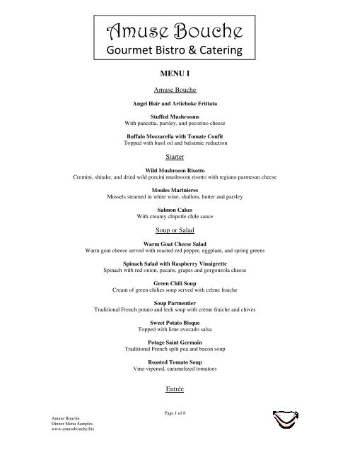 Amuse Bouche Gourmet Bistro & Catering