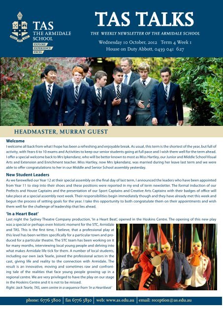 TAS TALKS - The Armidale School