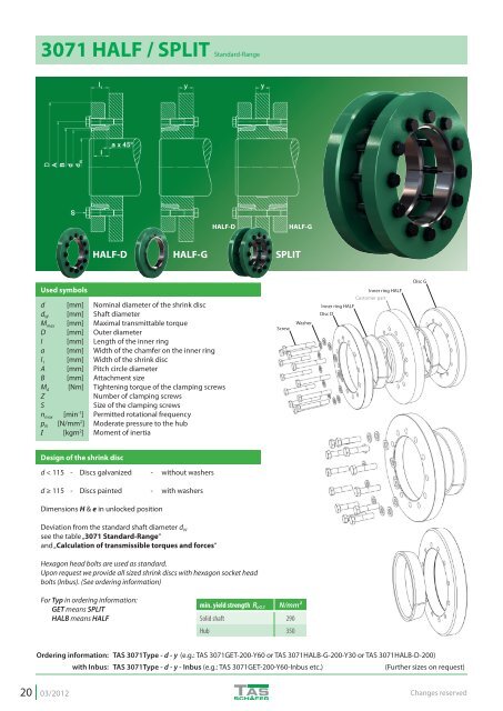 Shrink Disc Type TAS 3071