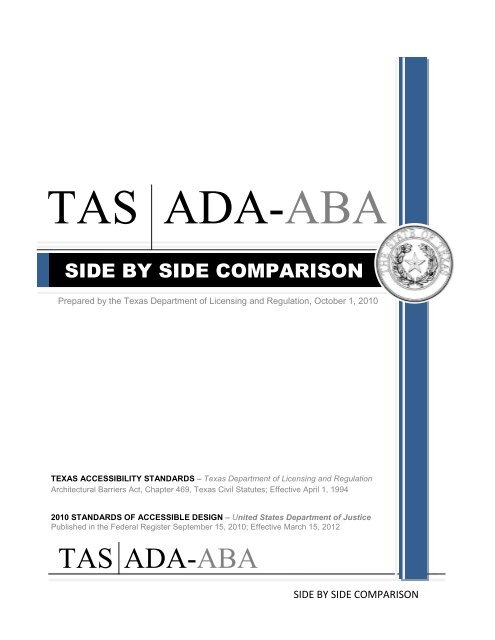TAS ADA-ABA - Texas Department of Licensing and Regulation