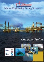 Company Profile - Marine Engineering Diving Services