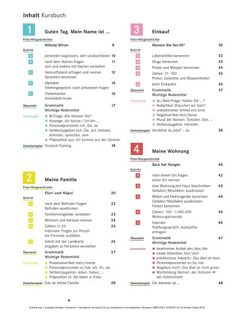 Schritte plus 1 Ausgabe Schweiz - Hueber