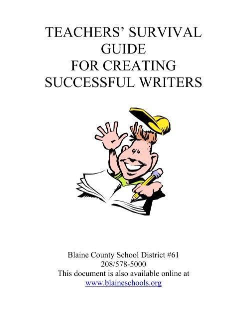 TEACHERS SURVIVAL GUIDE - Blaine County School District