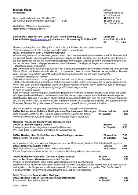 Michael Risse - Macrisse.de