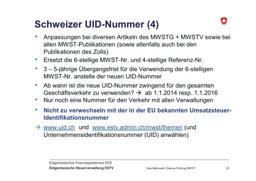 Schweizer UID-Nummer (4)