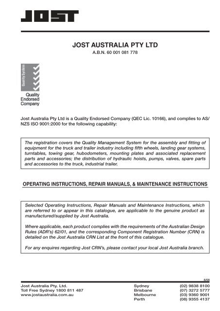 Fifth wheel coupling 2 - JOST Australia