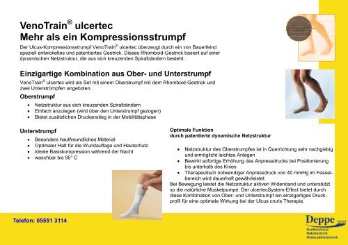 VenoTrain ulcertec Mehr als ein Kompressionsstrumpf