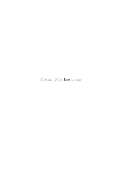 Frontier: First Encounters - Manual - Wischik