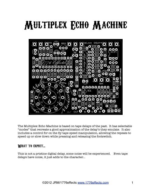 Multiplex Build Document - 1776 Effects