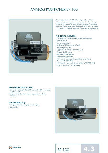 analog Positioner EP 100