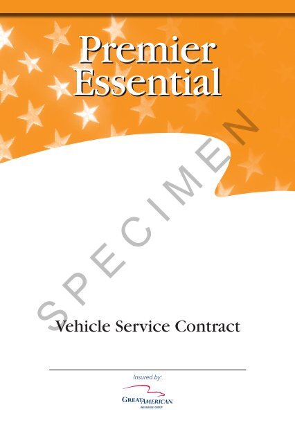 Premier Essential Premier Essential - Auto Warranty