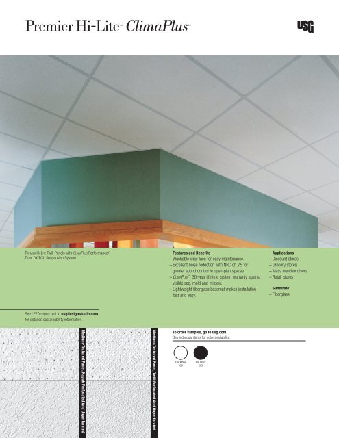 Premier Hi-Lite ClimaPlus Ceiling Panels - SC1838