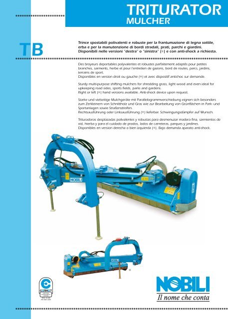 TRITURATOR - NOBILI SpA