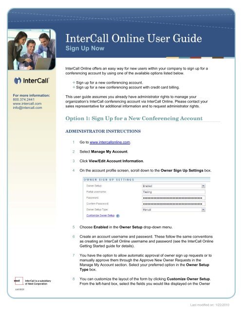 InterCall Online User Guide