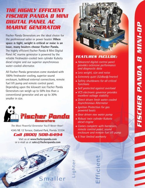 highly efficient Fischer Panda 8 Mini Digital