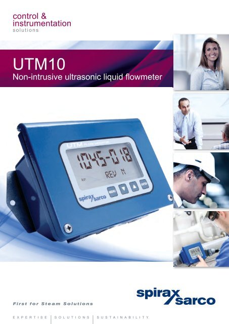 UTM10 Non-intrusive ultrasonic liquid flowmeter - Spirax Sarco
