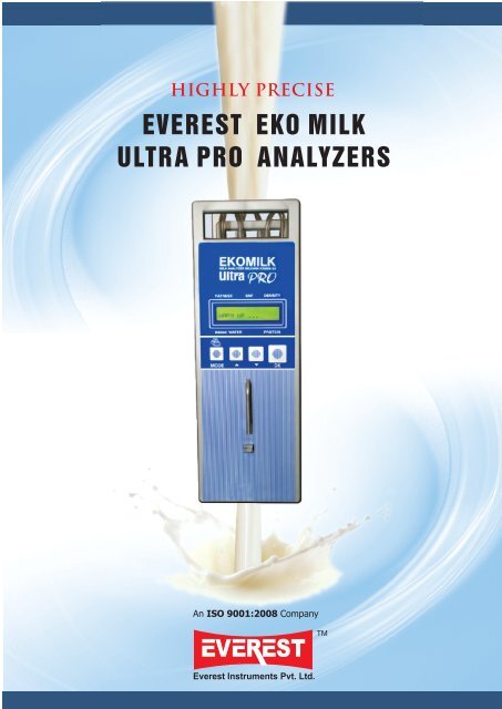 everest eko milk ultra pro analyzers - Everest Instruments Pvt. Ltd.