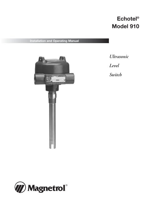51-604 Echotel Model 910 Ultrasonic Level Switch - Magnetrol ...