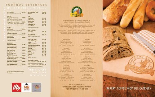 Download our Menu - Fournos Bakery