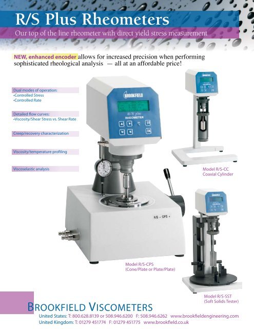 R/S Plus Rheometers