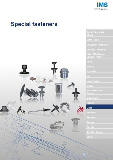 Special fasteners