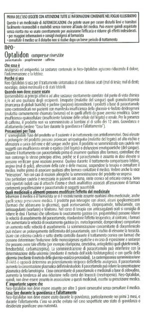 Optalidon Neo Optalidon 200mg+125mg+25mg Compresse Rivestite