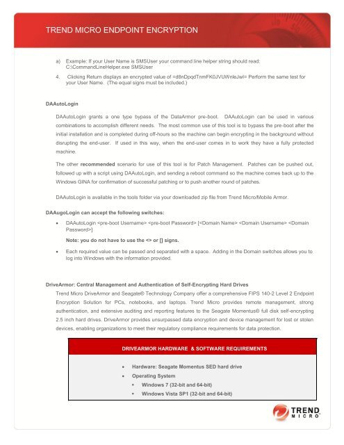 TREND MICRO ENDPOINT ENCR