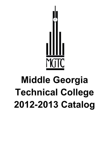 MGTC Catalog - Middle Georgia Technical College