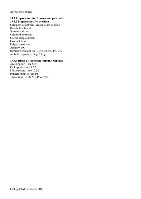 Aureocort ointment 13.5 P