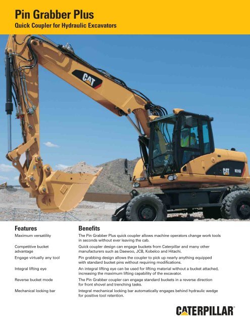 Pin Grabber Plus Hydraulic Quick Coupler Matching Guide