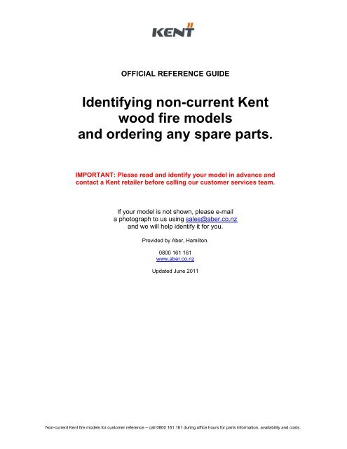 Identifying non-current Kent wood fire models and ... - Kent wood fires