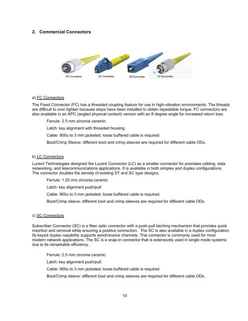 2. Commercial Connectors