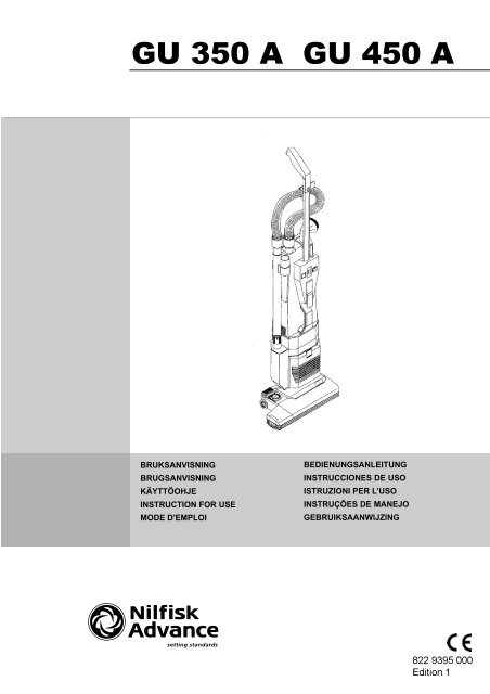 GU 350 A GU 450 A - Nilfisk PARTS
