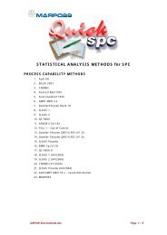 Quick SPC per Windows - Marposs