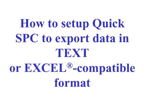 Quick SPC screen snapshots - Marposs