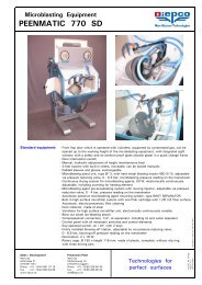 Microblasting Equipment PEENMATIC 850 GSD-2 - iepco AG